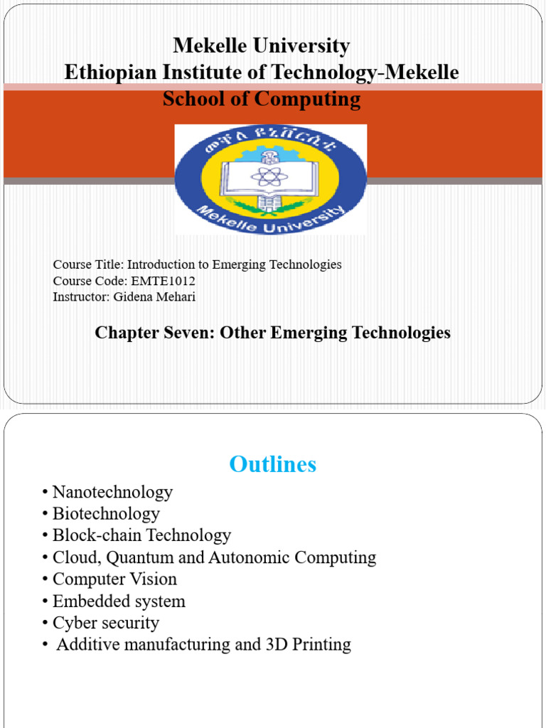 Chap-7-Other Emerging Technologies | Download Free PDF | Cloud Computing | Nanotechnology