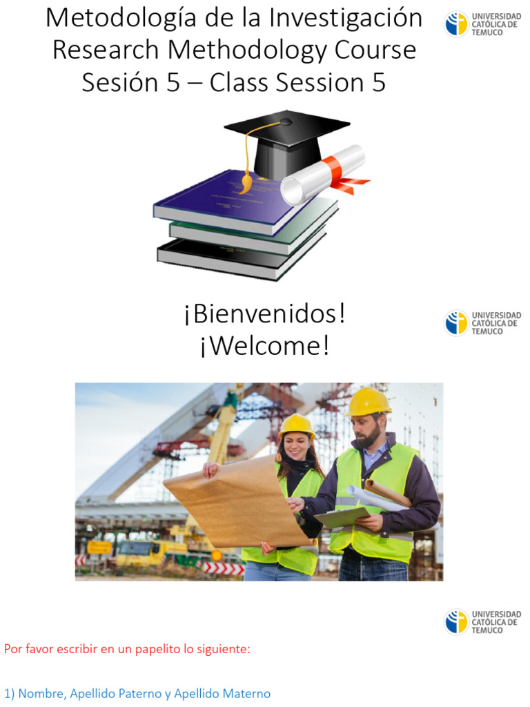 Sesion 5 Metodologia de la Investigacion | PDF | Inundar | Concreto reforzado