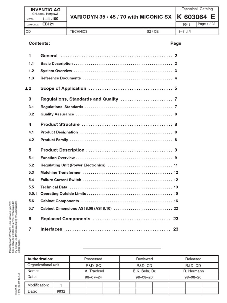 VARIODYN Frequency Converters Catalog | PDF | Electrical Engineering ...