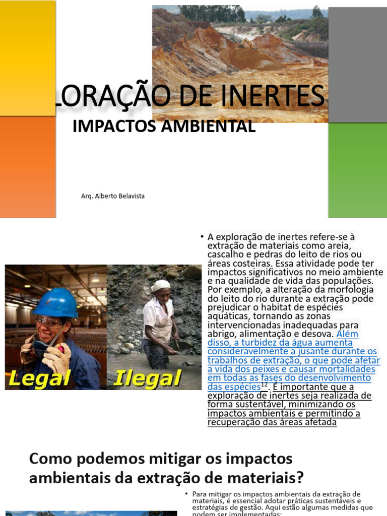 Exploração de Inertes | PDF | Mineração | Ambiente natural