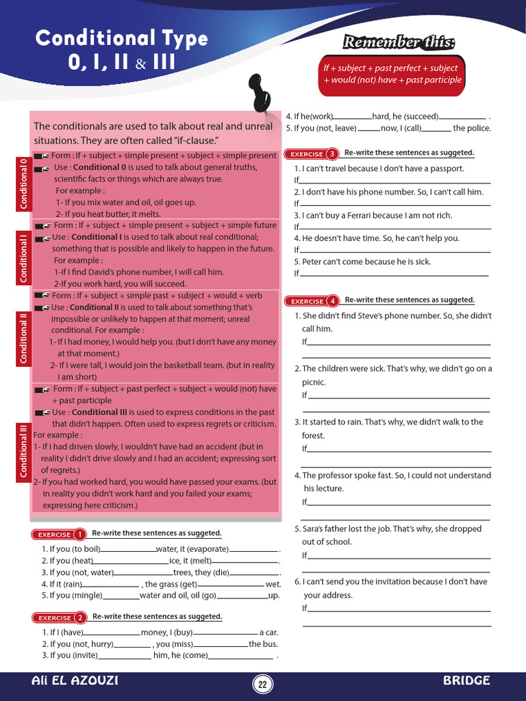Conditional Sentences Exercises | PDF