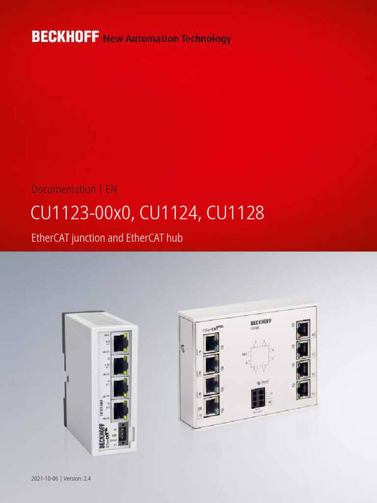 Beckhoff Cu1128 | PDF | Network Topology | Ethernet
