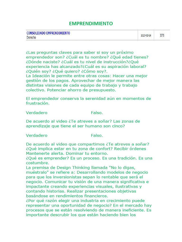 EMPRENDIMIENTO | PDF | Iniciativa empresarial | Arduino