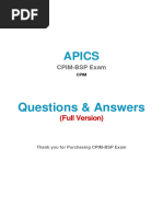 APICS CSCP - 2024 - Module 1 | PDF | Forecasting | Supply Chain