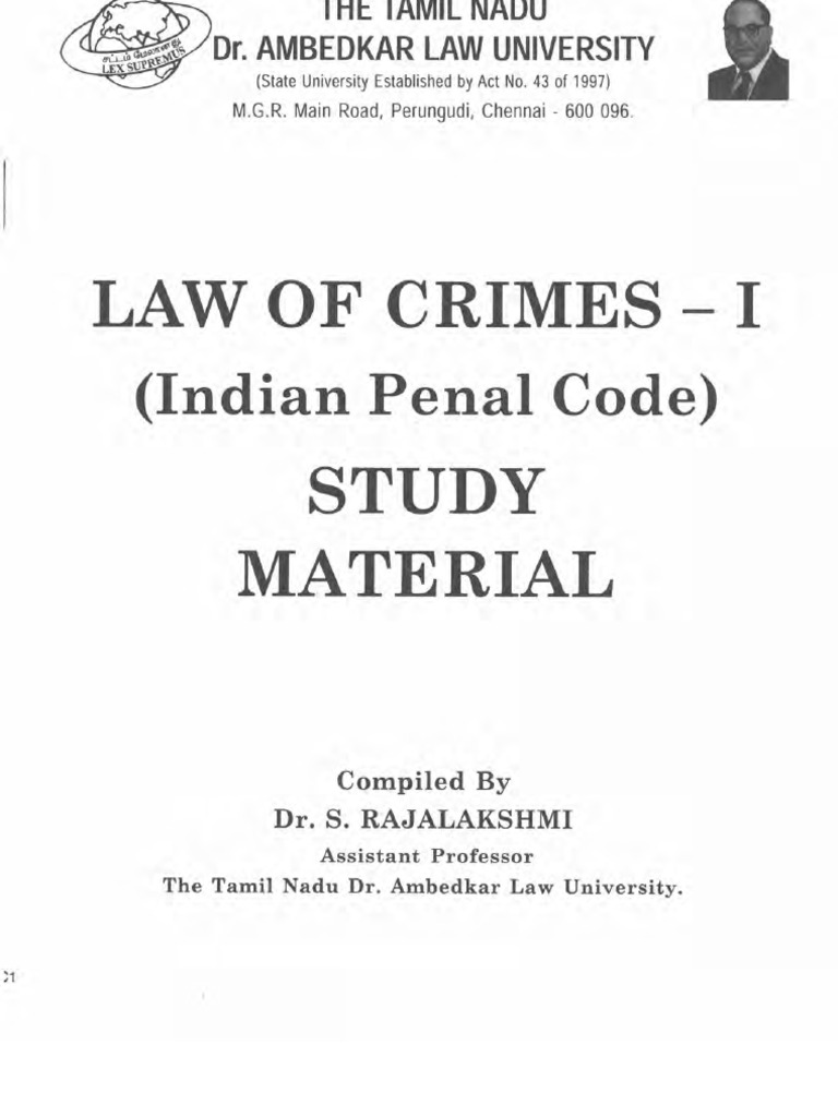 33 Law of Crimes-I (Indian Penal Code) | PDF