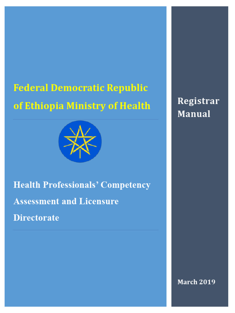 Registrar Guideline | PDF | Professional Certification | Health ...