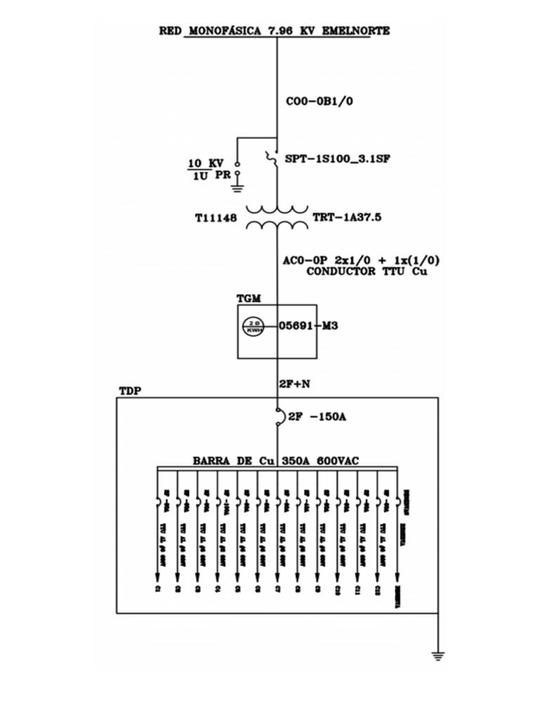 Diagrama Unifilar | PDF