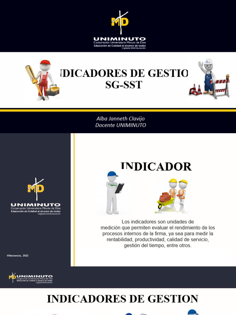 2.3 Material Apoyo Docente - TUTORIA 3 - INDICADORES DE GESTION Y SG.SST (1) | Descargar gratis ...