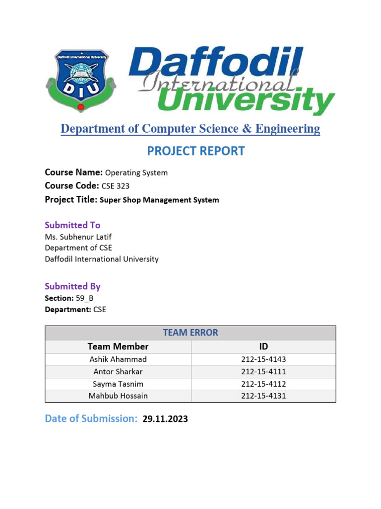 OS Project-Report | PDF | Software Development Process | Software
