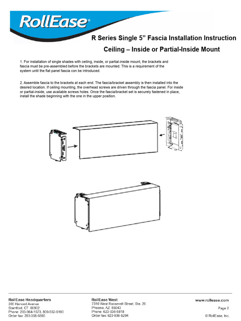 R Series 5” Fascia Installation Guide | PDF | Home & Garden