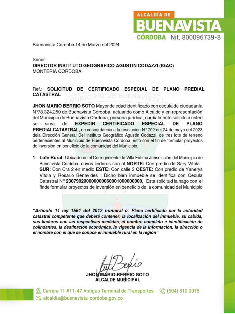 Solicitud Igac | PDF