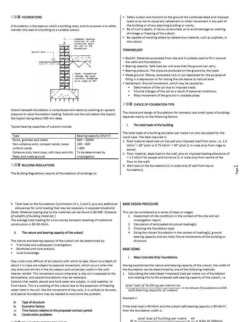 Foundations | PDF | Foundation (Engineering) | Soil