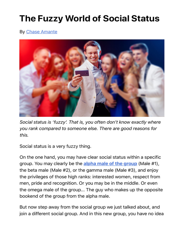 The Fuzzy World of Social Status | PDF | Social Status | Behavioural Sciences