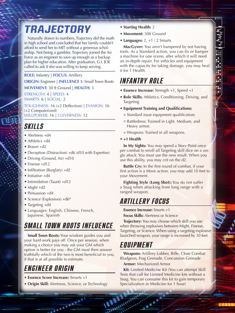 G.I. Joe Pregen-Trajectory | PDF | Artillery | Military Science