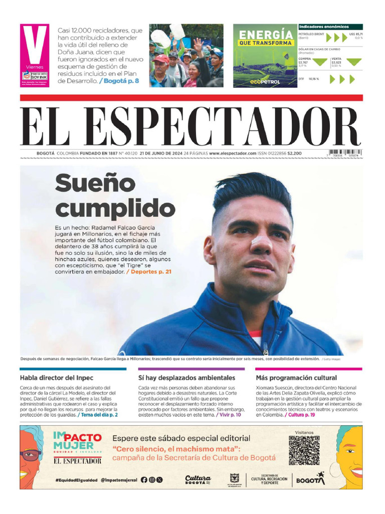 El Espectador 21-06-24 | PDF