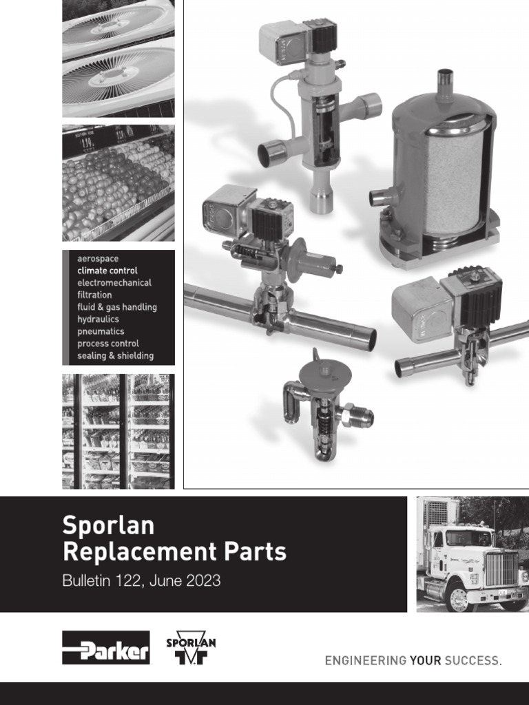 122 Sporlan Replacement Parts | PDF | Valve | Gas Technologies