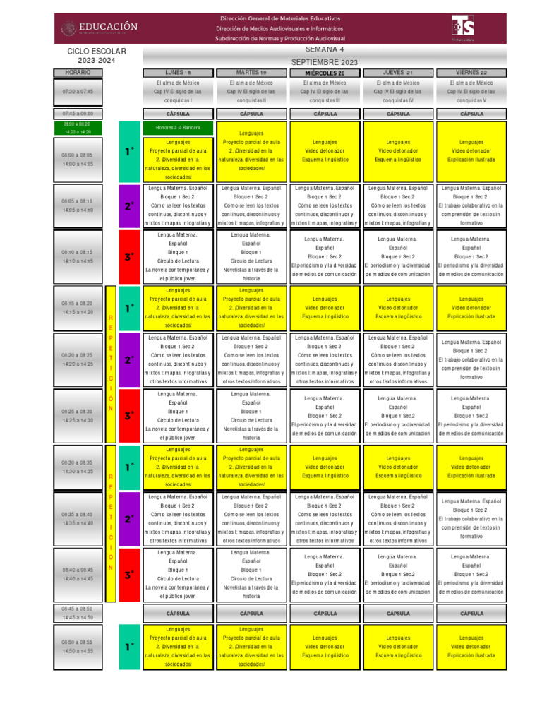 Prog TS 2023-24 Sem 4 | PDF | Matemáticas