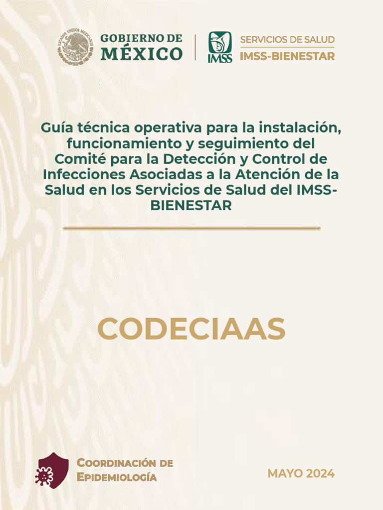 Guiìa Operativa CODECIAAS_IMSS-BIENESTAR_2024 | PDF | Hospital ...