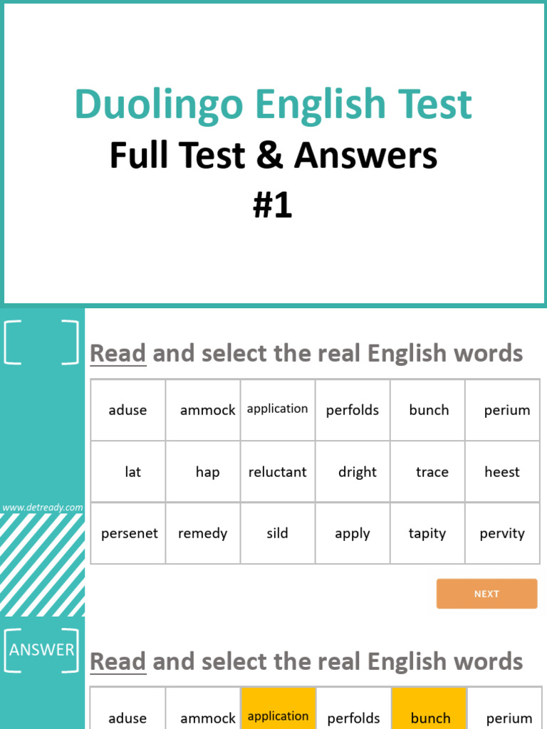 Full Test 1 - Duolingo English Test | PDF | Major Depressive Disorder ...