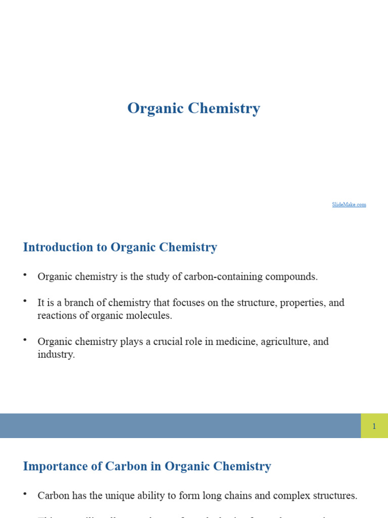 Organic Chemistry (1) | PDF | Organic Chemistry | Chemistry