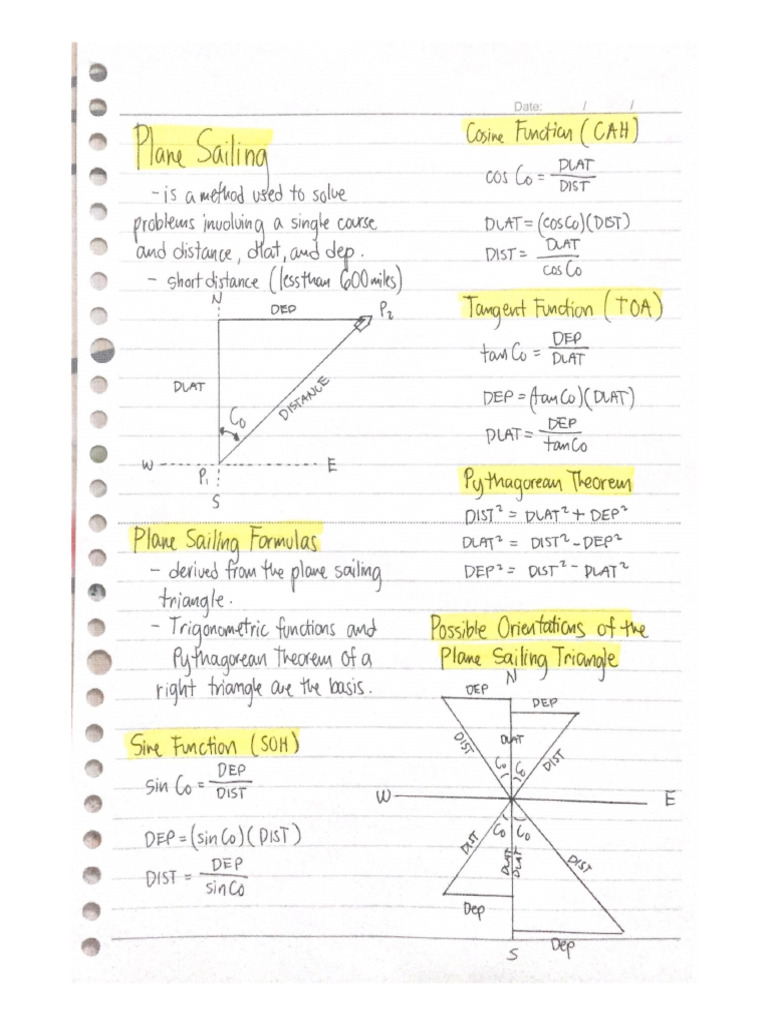 Plane Sailing 093822 | PDF
