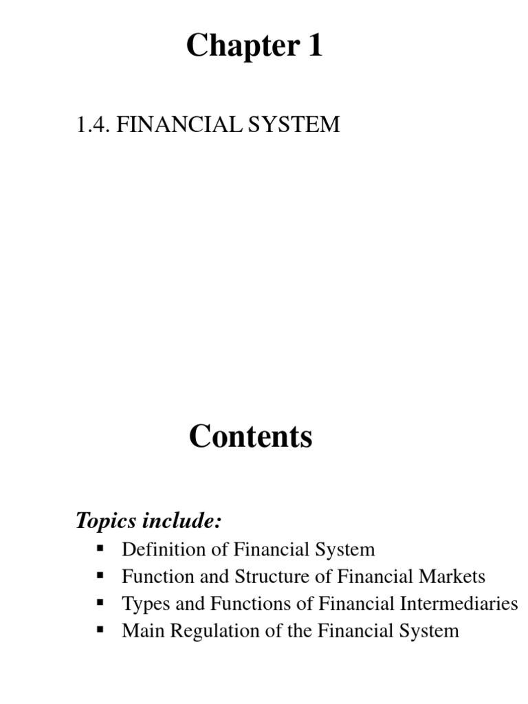 1.financial System | PDF | Financial Markets | Securities (Finance)