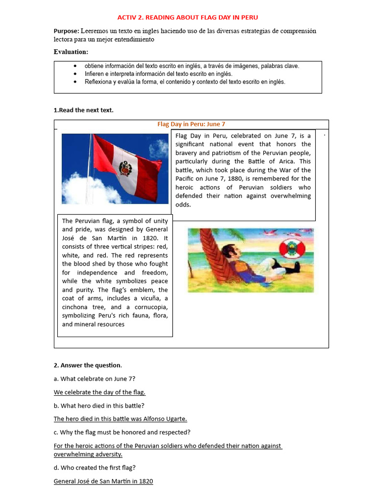 Day of The Flag in Peru | PDF | Social Science | Travel