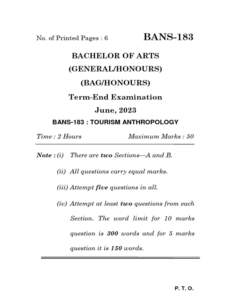 Bans 183 | PDF | Social Science | Travel