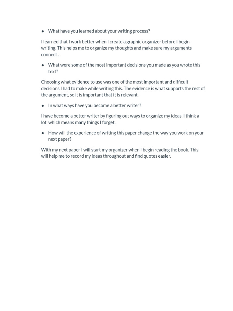 Improving Writing Through Organization | PDF | Career & Growth | Lifestyle