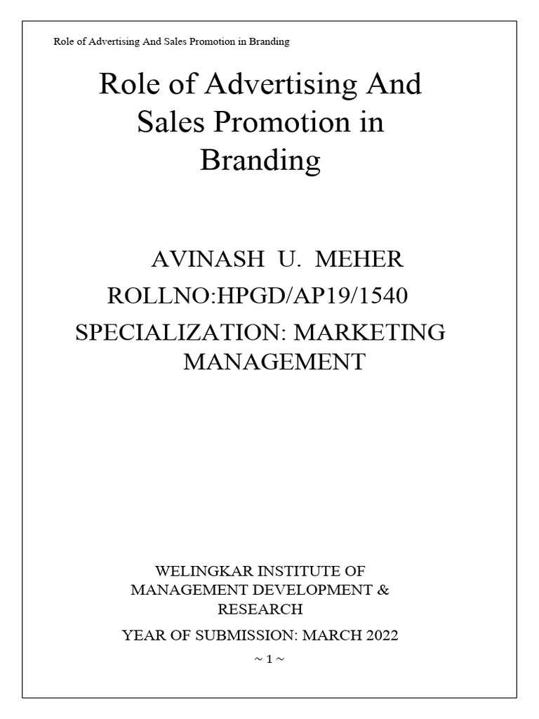 role of advertising | PDF | Advertising | Marketing