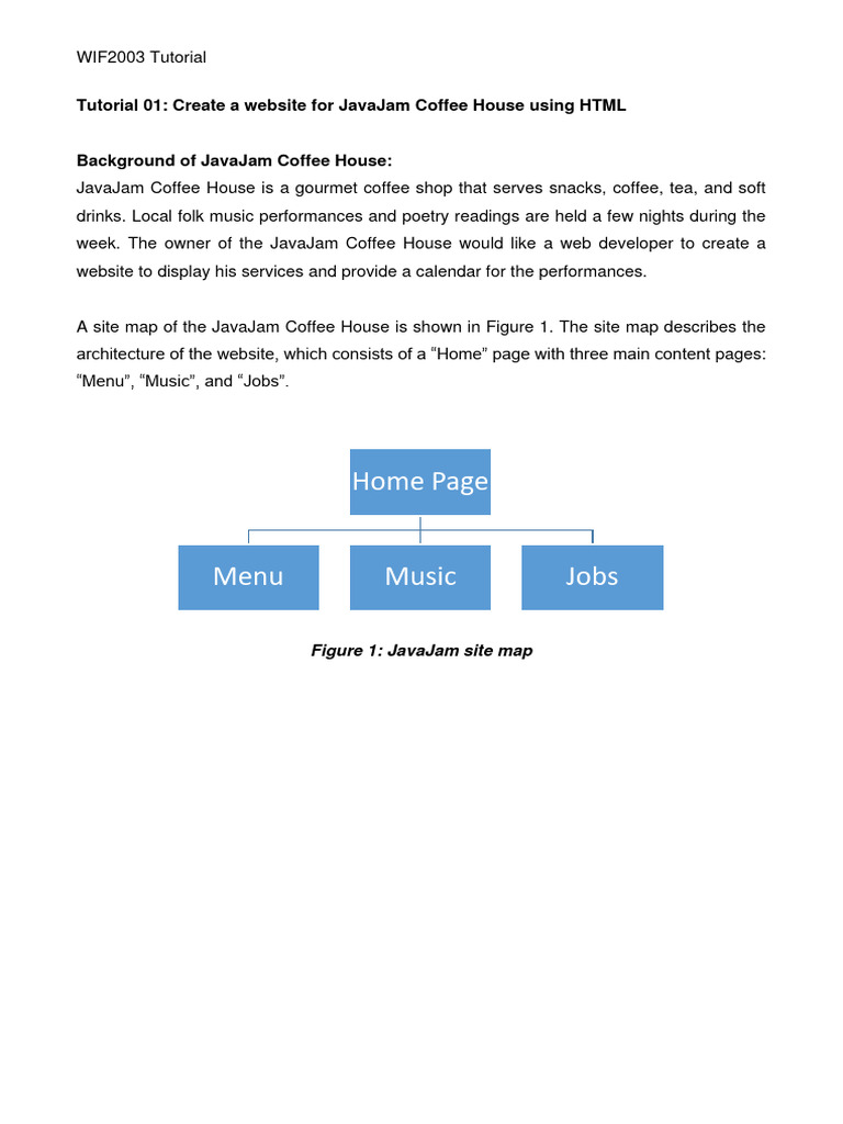 WIF2003 Tutorial 01 | PDF | Html Element | Html