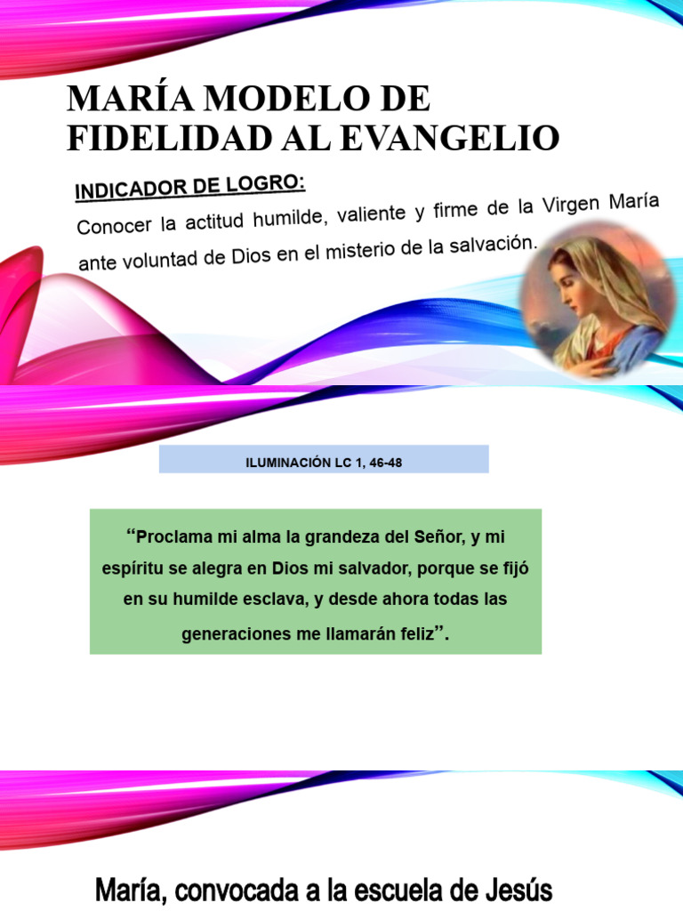 María: Modelo de Discípula del Evangelio | PDF | María, madre de Jesús ...