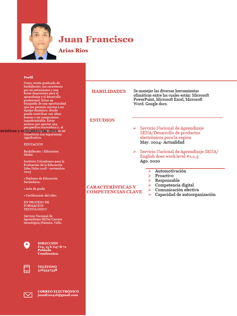CVC - Juan Francisco | PDF | Crecimiento personal y profesional