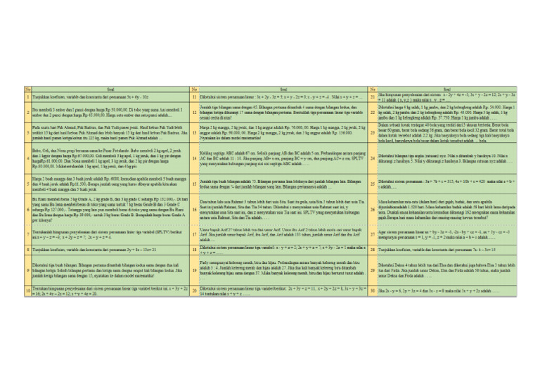 Soal Student War | PDF