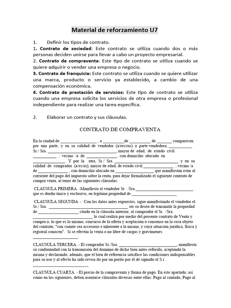 Material de Reforzamiento U7 | PDF | Pagos | Economias