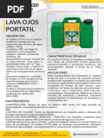 Lavaojos - Instrucciones de Uso | PDF | Agua