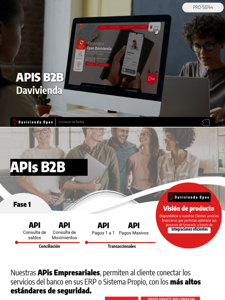 Presentación APIS BANCA EMPRESAS | PDF | Bancos | Planificación de recursos empresariales