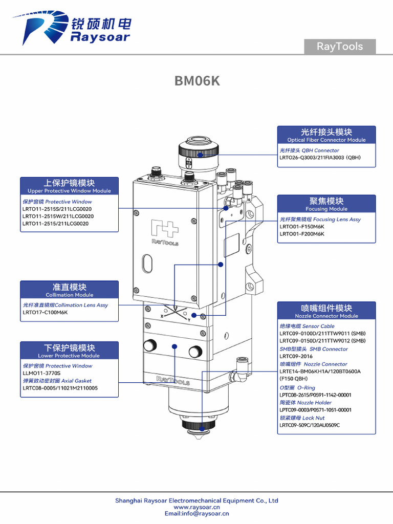 Raytools Laser Consumables Catalog | PDF
