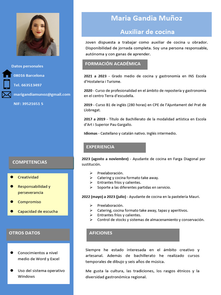 CV María Gandía Castellano | PDF