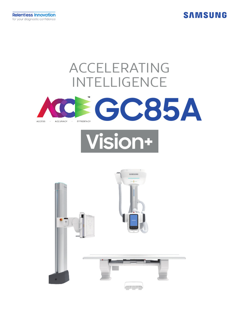 HME - DR - AccE GC85A Vision+ - Catalog - v5.1 - 240201 - CE | PDF | Radiography | Absorbed Dose
