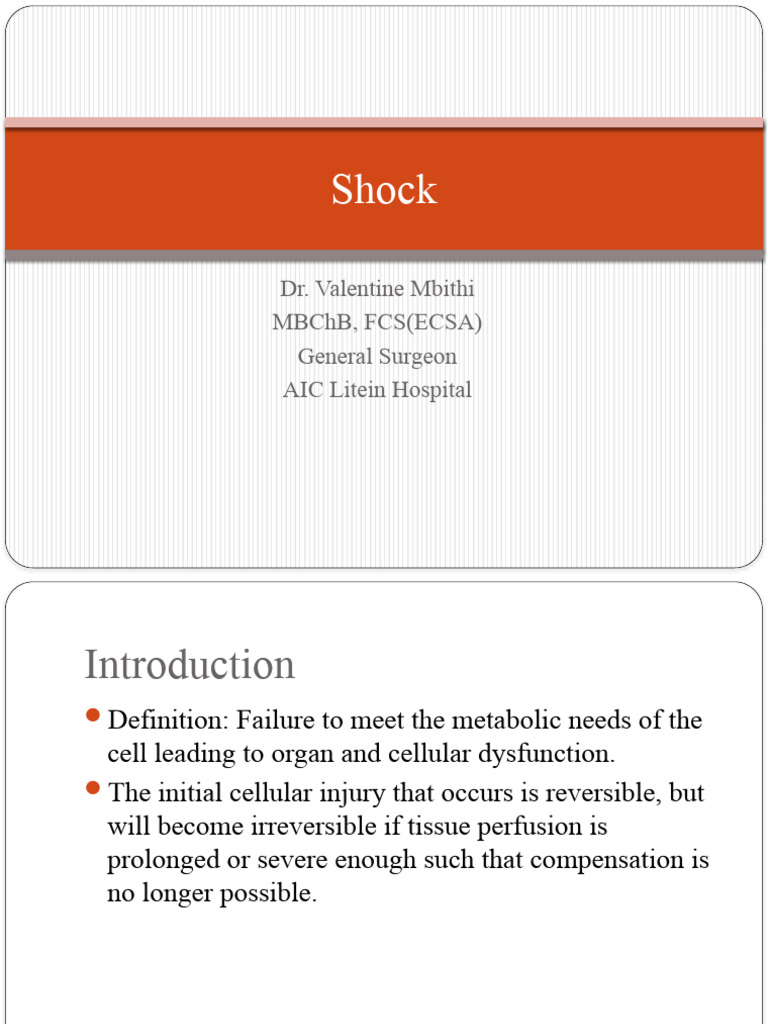 Shock | PDF | Shock (Circulatory) | Sepsis