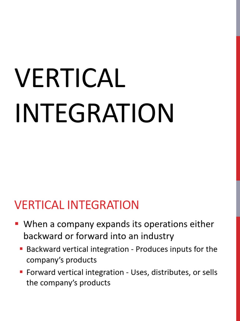 Session7 Vert Integhll | PDF | Supply Chain | Procurement