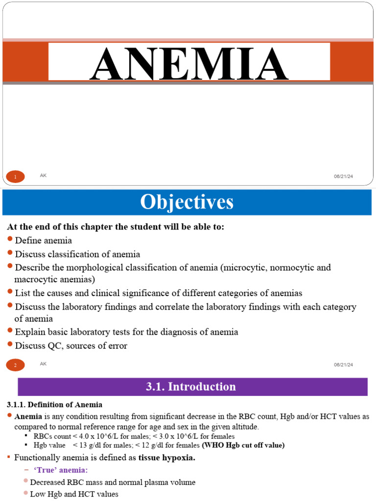 Hema, Anemia | PDF | Anemia | Red Blood Cell
