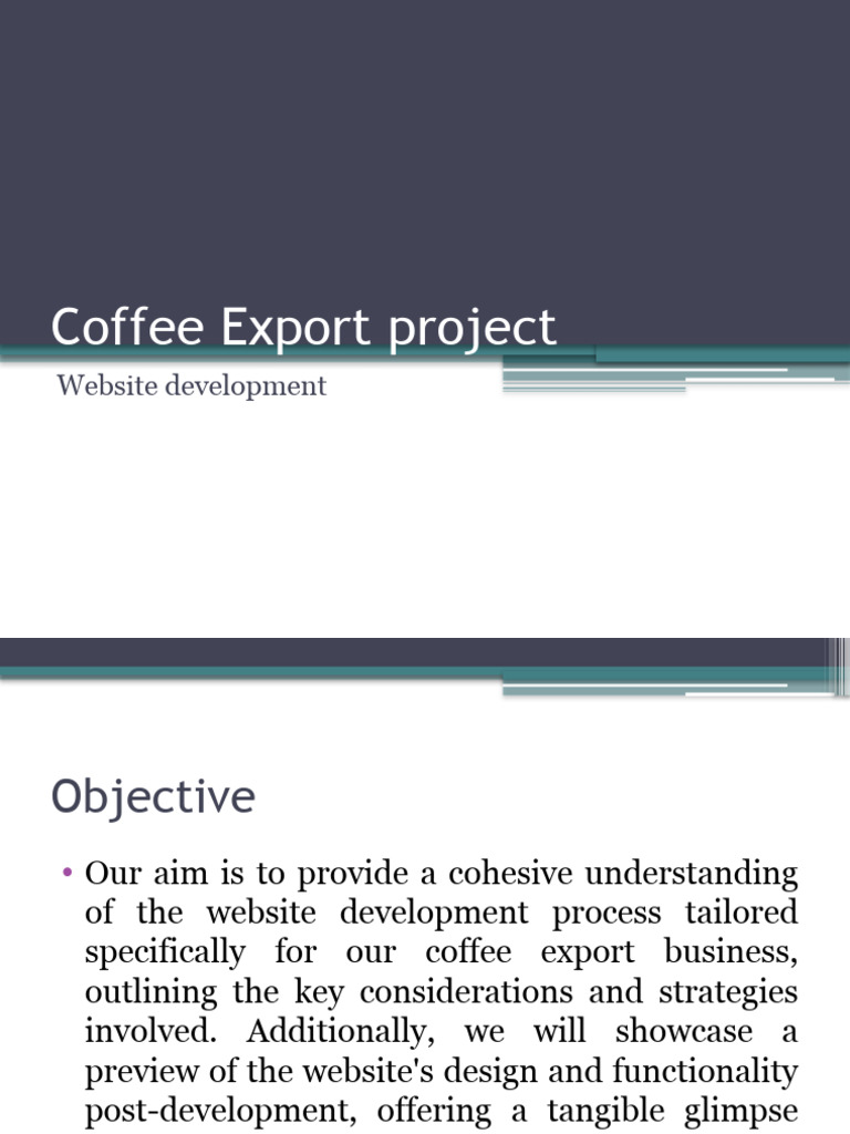 Coffee Export Website Development Guide | PDF | Brand | Web Development
