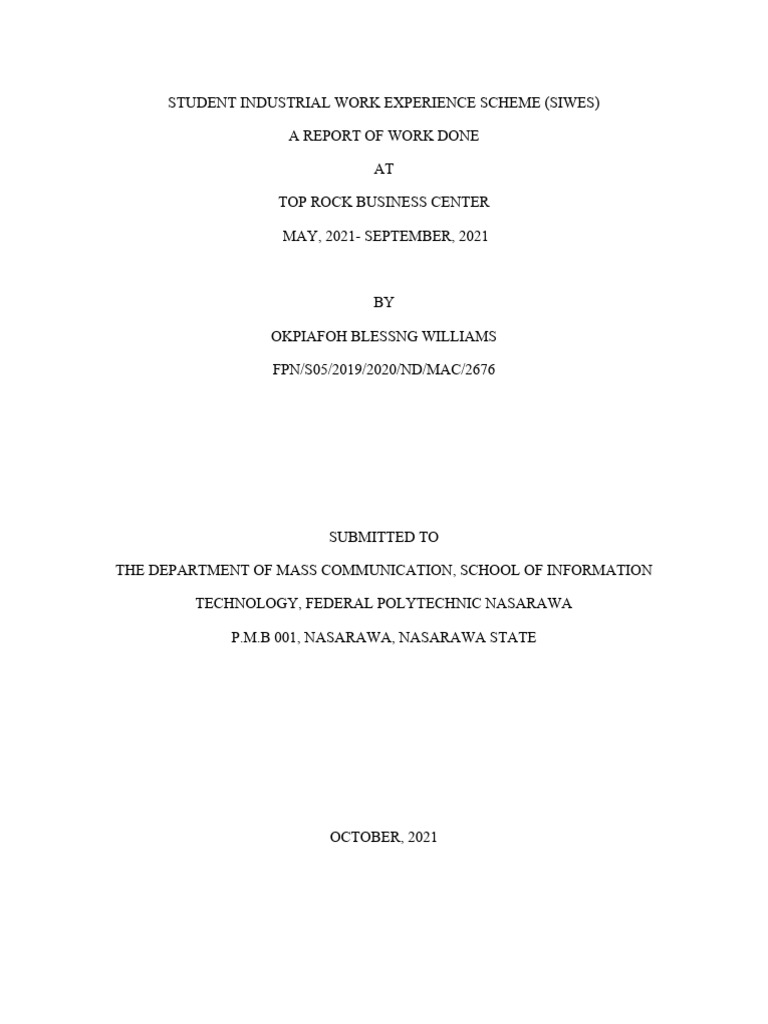 Okpiafoh Blessing Williams Prilm | PDF | Career & Growth | Business