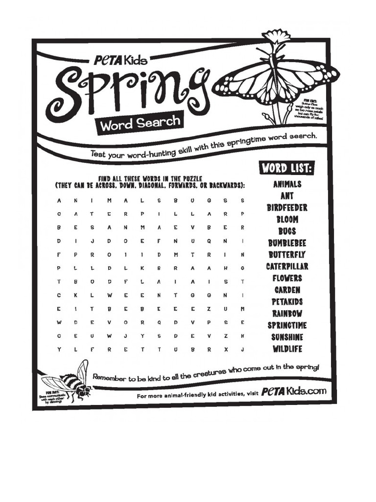 spring-bugs-word-search | PDF