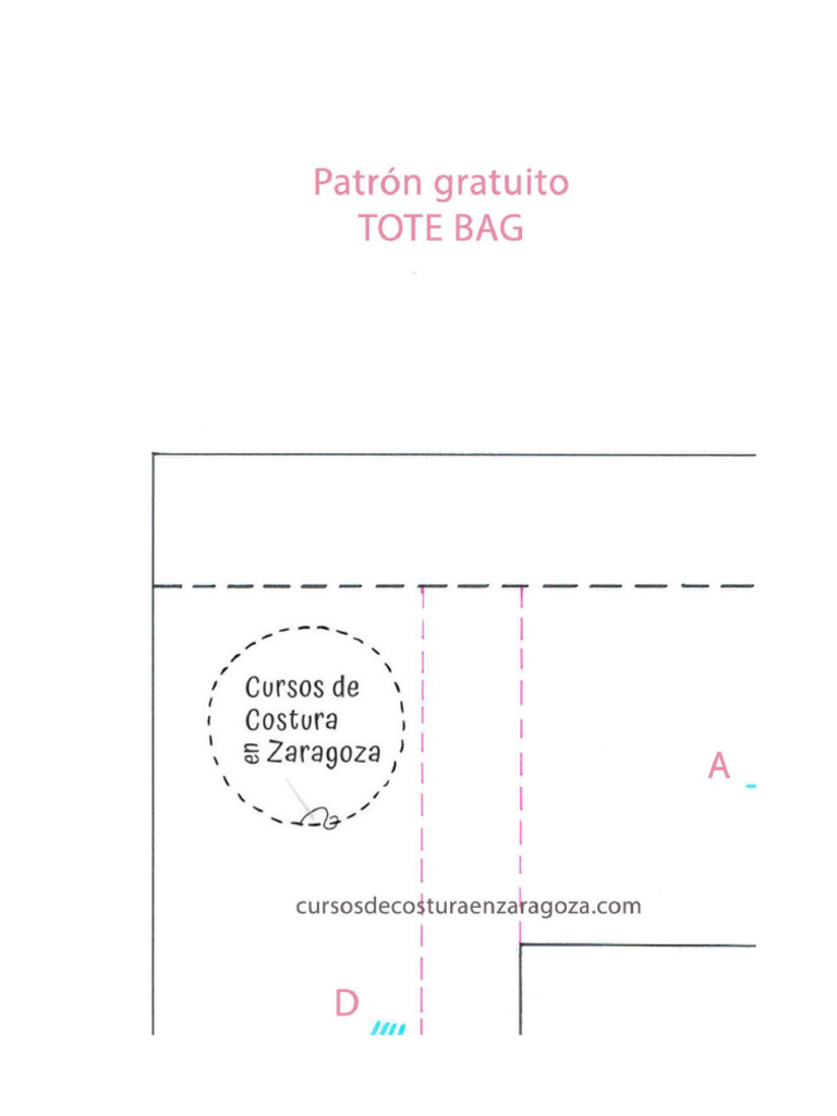Patron Gratuito TOTE BAG Cursosdecosturaenzaragoza | PDF
