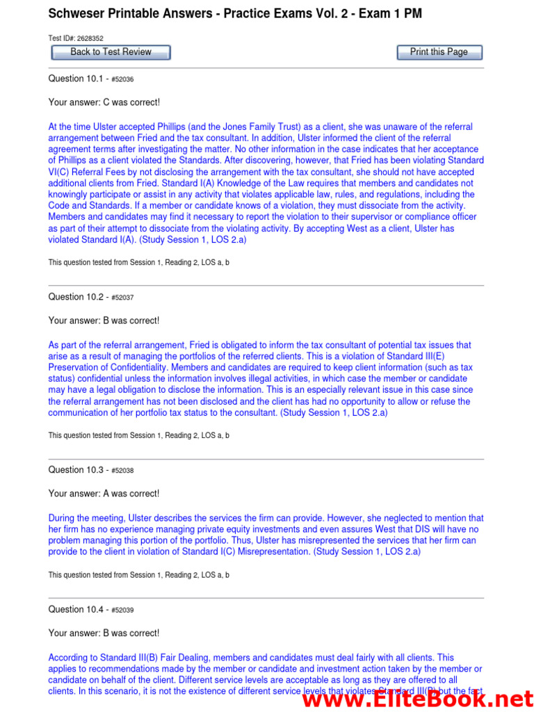 2008 Schweser Cfa Level 3 Practice Volume 2 Exam1 PM Answer | PDF | Greeks (Finance) | Option ...