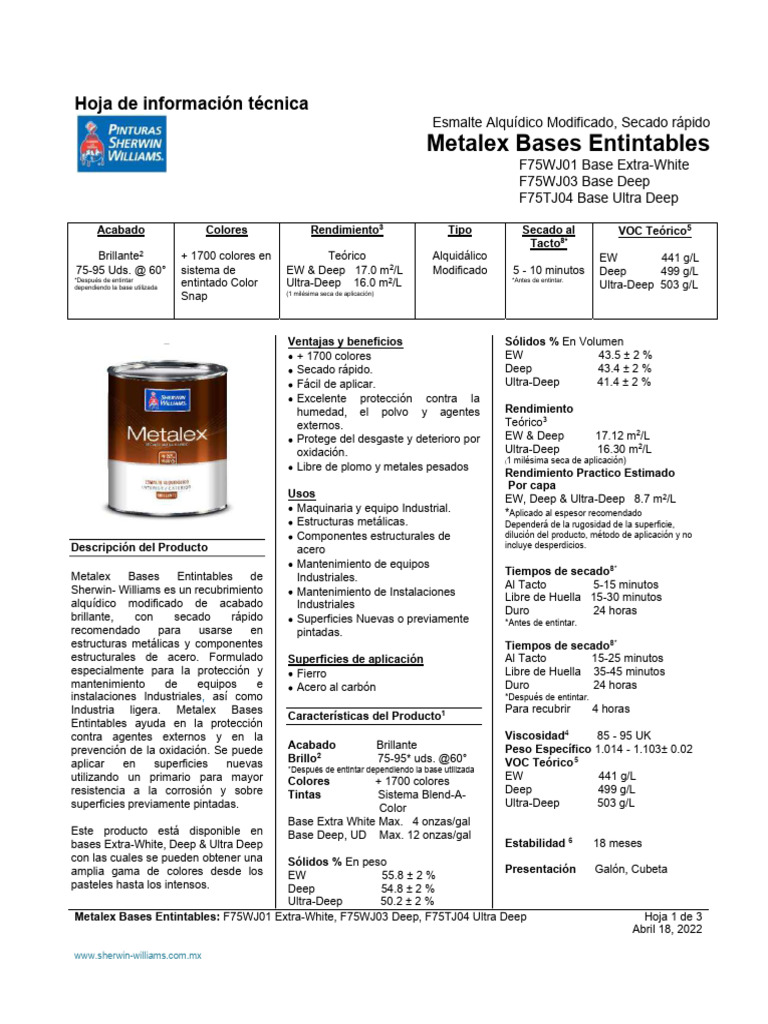 METALEX | PDF | Pintar | Agua