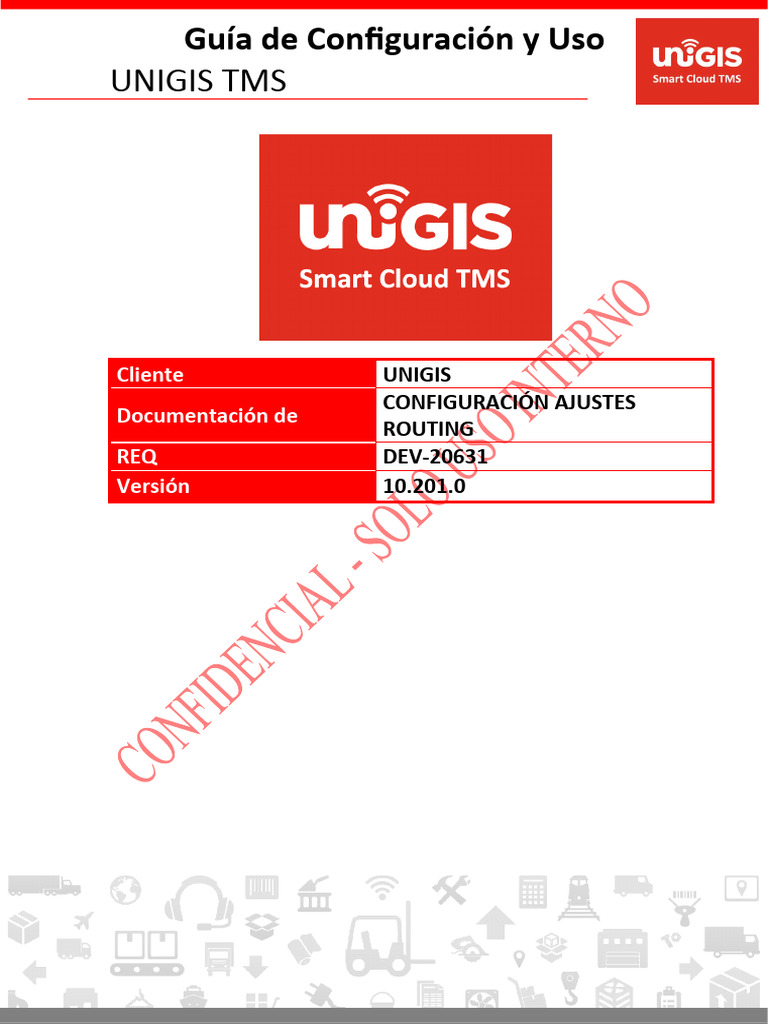 Guía de Configuración UNIGIS TMS | PDF | Análisis de conglomerados ...